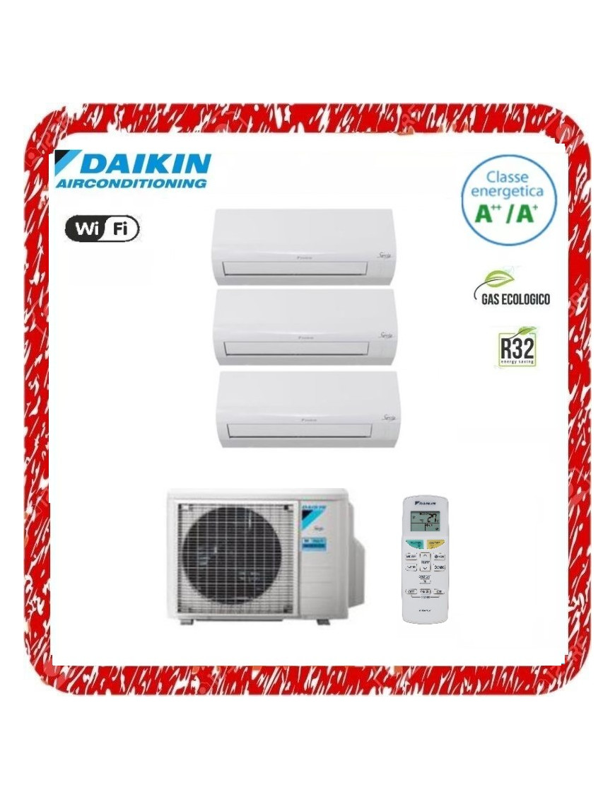 DAIKIN 3AMXF52A+ATXF35G+2x ATXF25G CLIMATIZZATORE TRIAL 9+9+12 WIFI INCLUSO